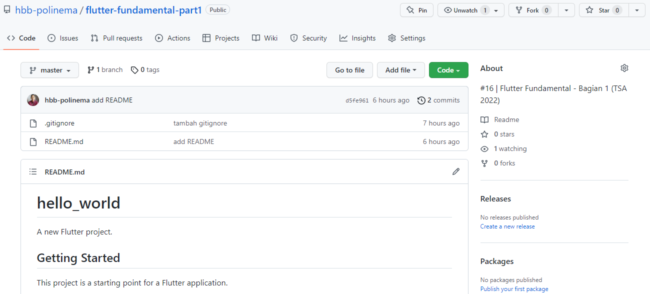 #05 | Aplikasi Pertama dan Widget Dasar Flutter