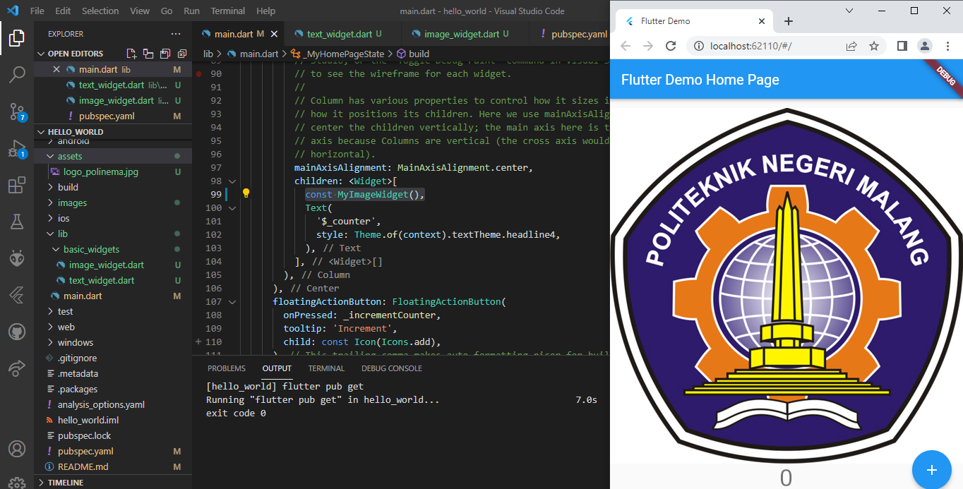 05 Aplikasi Pertama Dan Widget Dasar Flutter 