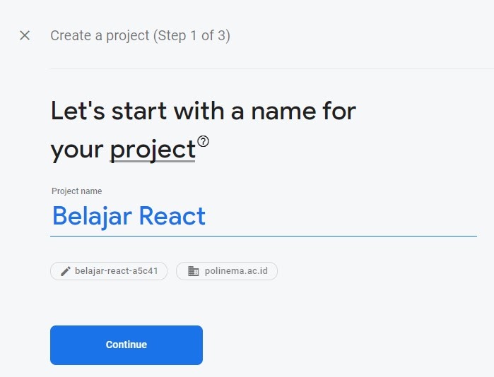 #10 | Firebase di ReactJS